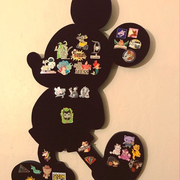 LARGE Full Body Mickey Mouse Pin Display Board. Showcase Your Disney ...