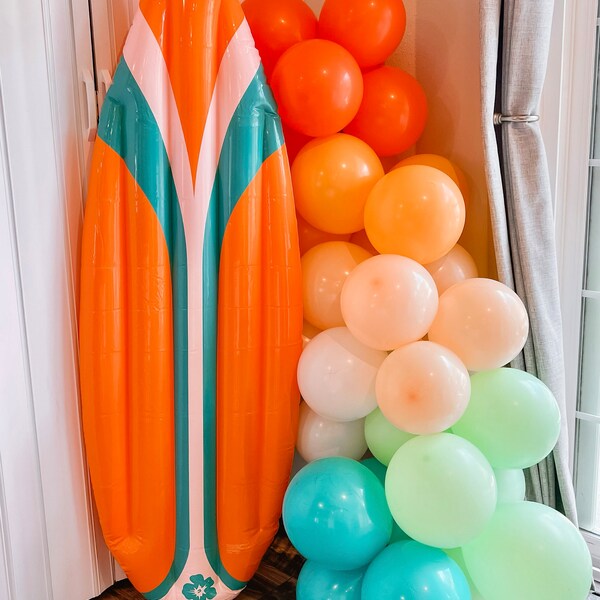Surfs up Balloon Garland DIY Kit | Blue 1 & Surf Board Sold Separately ...