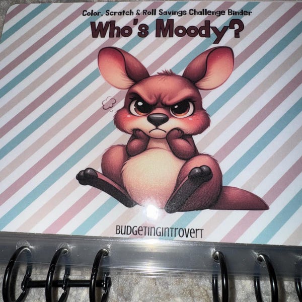 Cute & Fluffy Themed Savings Challenge Binder | Cash Stuffing - Etsy