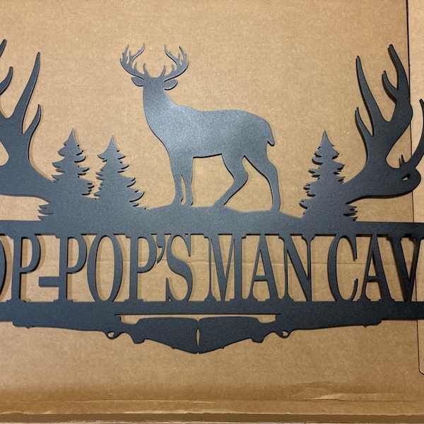 Buck Antler Split Monogram Sign, Hunting Camp Decor, Gift, Gift for Him ...