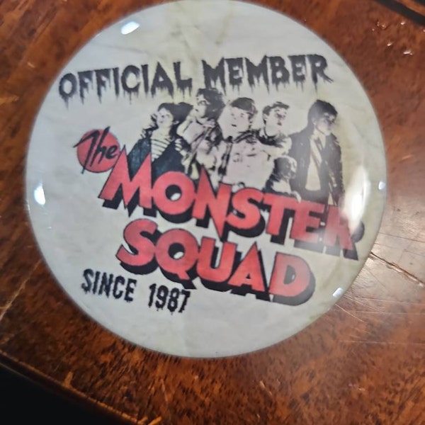 Monster Squad Member - Large 2 1/4" Pin Back Button - Etsy