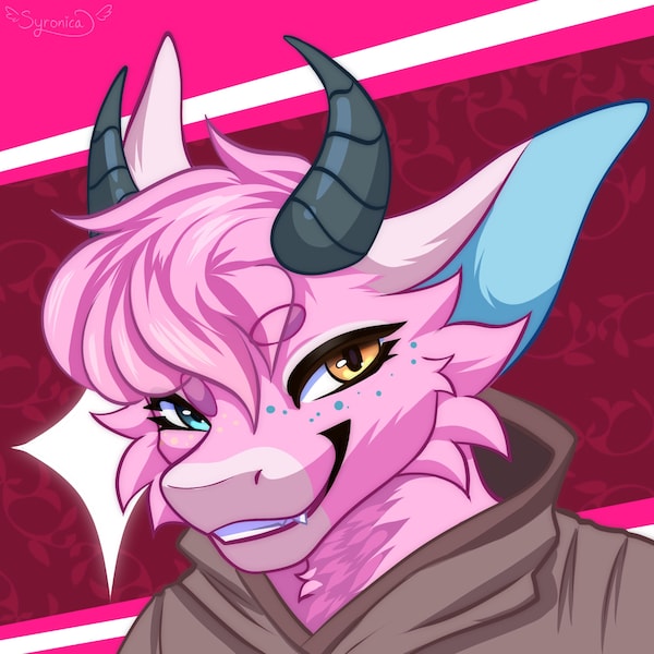 Custom Furry Icon Commission – Cell Shaded Fursona Headshot / Profile ...