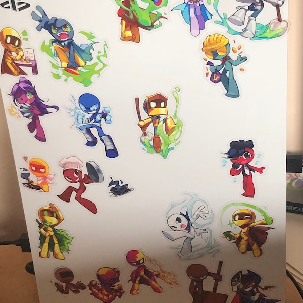 Gildedguy Sticker Sheet - Clear / Die Cut / All Characters - Etsy