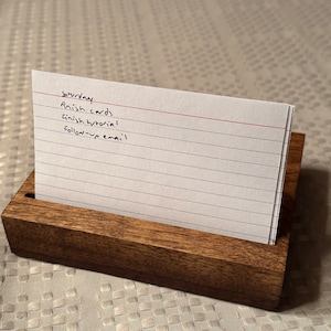 Card Holder for 5 X 3 Note Cards Great for Holding Notes, or Organizing ...