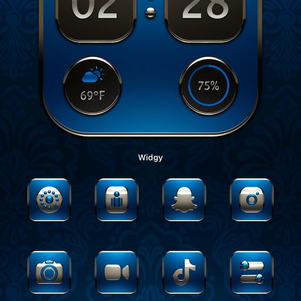 AMETAL Theme App Icon Set, Custom Icons for iPhone and Android Home ...