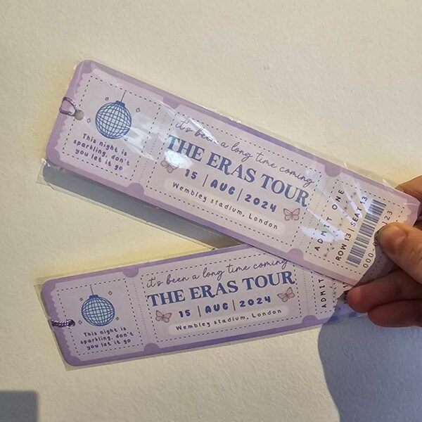 Eras Customisable Personalised Bookmark | Bookmark | It’s Been A Long ...