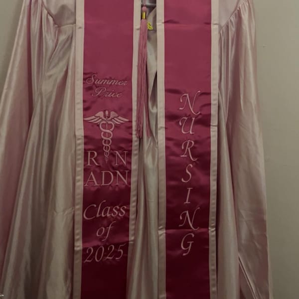 NURSING-RN Personalized Embroidery Graduation Stole - Etsy