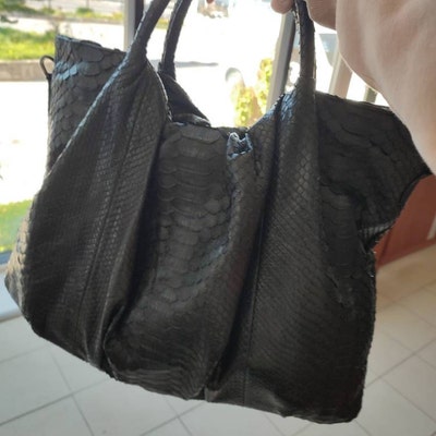 Red Python Bag Snakeskin Bag Genuine Leather Bag Red - Etsy