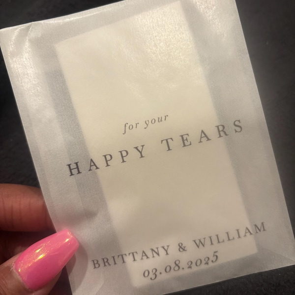 Any Design Personalised Wedding Tissue Packs | Personalised Wedding ...