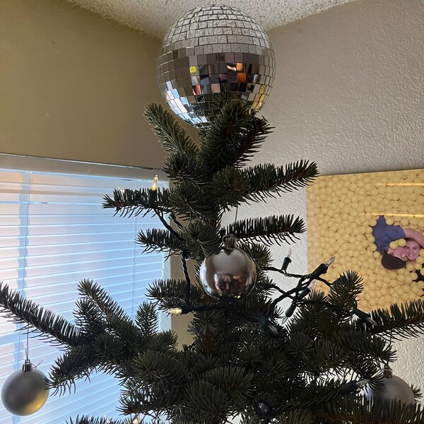 Disco Ball Christmas Tree Topper - Etsy