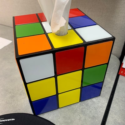 Rubix Cube Tissue Box Cover Big Bang Theory Props & Decor Gamer Gifts ...