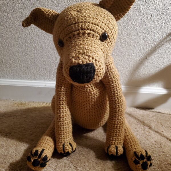 Crochet Pattern for Staffordshire Bull Terrier, American Staffordshire ...