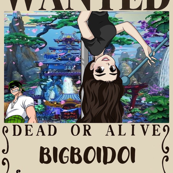 Custom One Piece Inspired Wanted Poster - Etsy