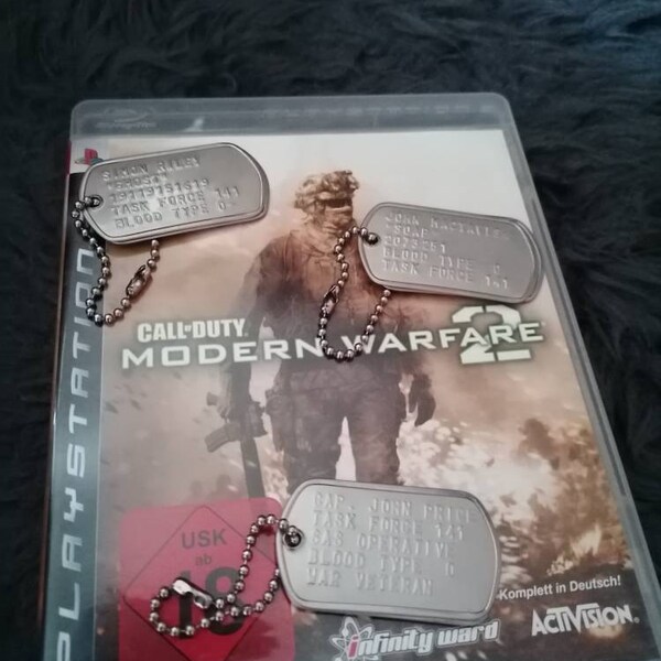 Simon 'GHOST' Riley US Military Dog TAGS - Detailed Replica Collector ...