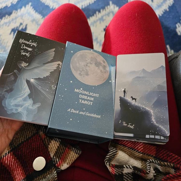 Moonlight Dream Tarot | 78 Tarot Cards Deck, 4 Extra Cards, 196-page ...