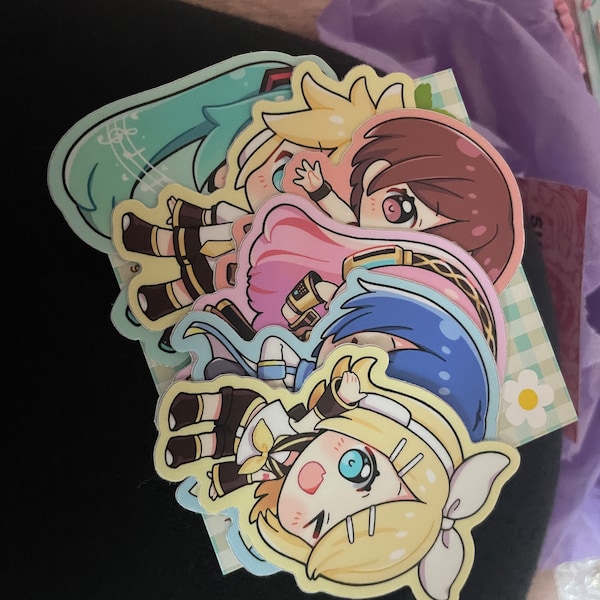 Vocaloid Stickers - Hatsune Miku, Snow Miku, Sakura Miku, Rin, Len ...