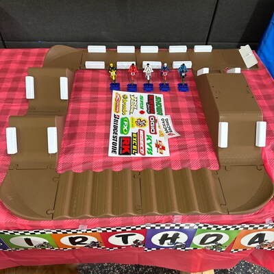 Expanded Toy Motorcycle Track, Dirt Bike Track, Motocross Track ...