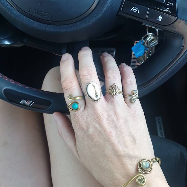 Unisex Gold Bracelet, Gypsy Bangle, Boho Bracelet, Handmade Brass ...