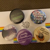Dinosaur Trans Buttons - Etsy