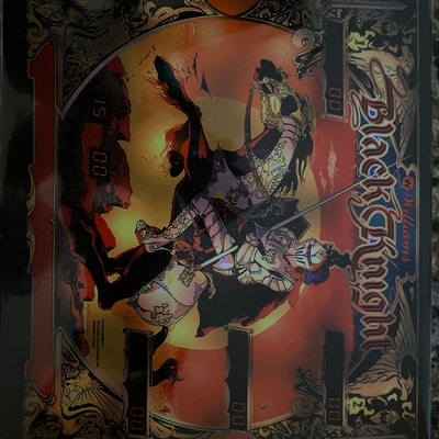 Pin Bot Pinball Arcade Game Backglass Image With No Speaker Part on a ...