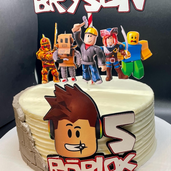 3D Roblox Letters or Numbers - 3D Roblox Number Birthday - Etsy