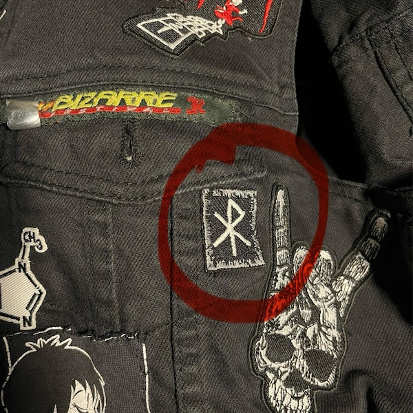 Dark Synth Synthwave Embroidered Patches Vibrant Color Pink and Purple ...