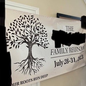 Family Reunion Banner // Custom Vinyl Banner // Next Day Printing ...