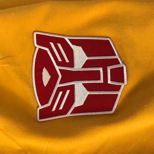 Transformers Red Helmet Insignia Patch Autobots Leader Optimus Prime ...