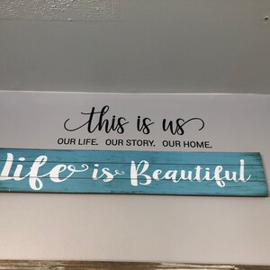 This is Us Our Life Our Story Our Home Vinyl Decals Vinyl | Etsy