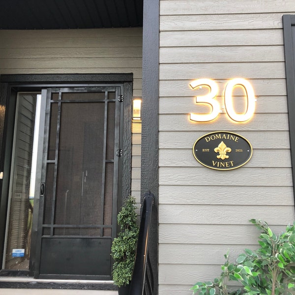 Cottage Sign, Address Plaque, Cast Metal Address Sign, House Sign, Door ...