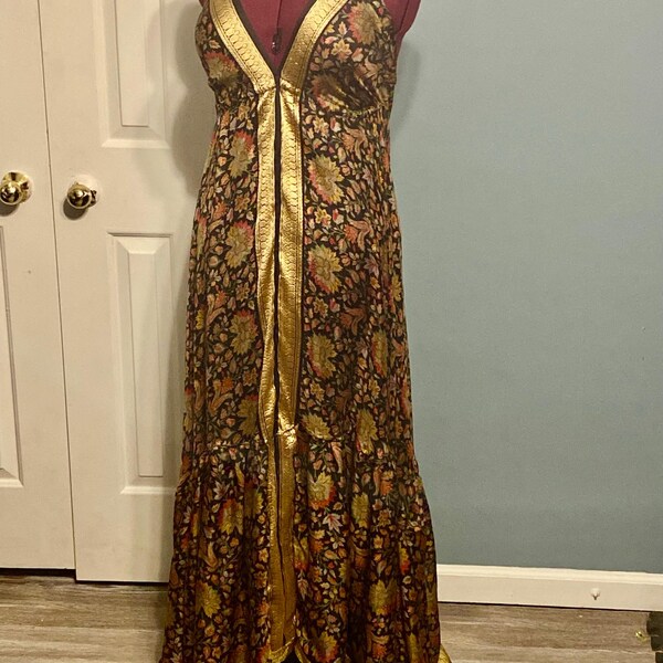 Indian Vintage Sari Border Greenn Woven Sari Trim Craft Sewing Recycled ...