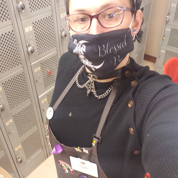 Custom Pet ID Tag - Triple Goddess Pagan Pentacle Moon Magic Minimalist ...