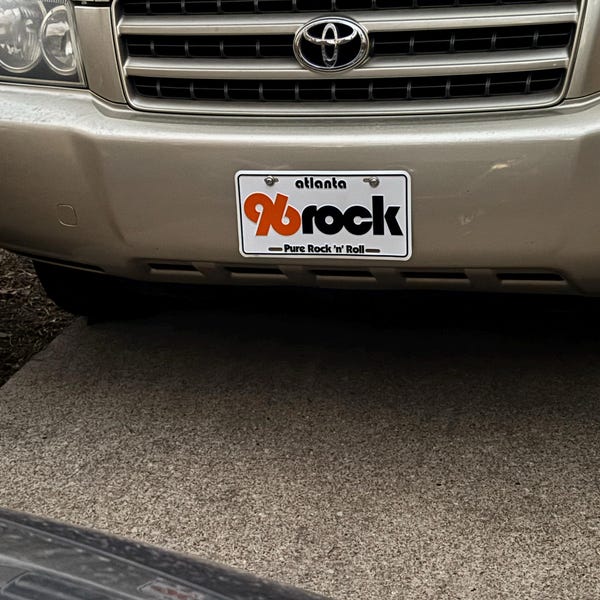 96rock License Plate (beautiful Reproduction) - Etsy