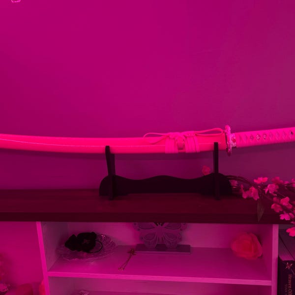 Hand-crafted Pink Katana - Original Design Fantasy Style Sword for ...