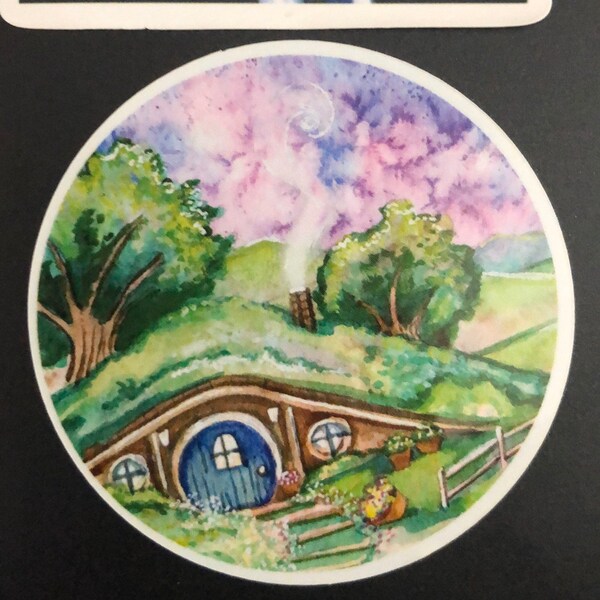 Hobbit House, Shire, Lord of the Rings Inspired Vinyl Sticker - Etsy