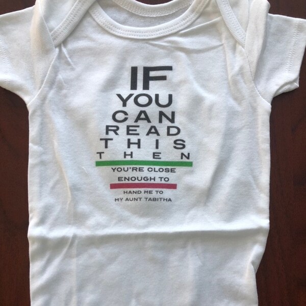 Optometrist Baby Gift – Funny Eye Chart Onesie® - Etsy