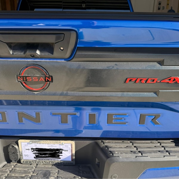 2022-2024 Nissan Frontier Pro-4x Tailgate Decal Custom Vinyl Sticker ...