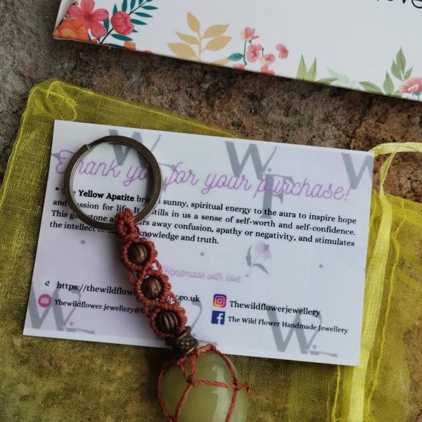Unique Macrame Beaded Keychain, Handmade Boho Keyring, Woven ...