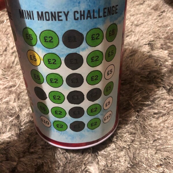 100! Kids Teenage Money Box Tin Sticker- Kids Saving, Money Envelope ...