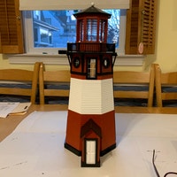 1/2 Scale New England Lighthouse Kit, Lighthouse Decor, Wooden ...
