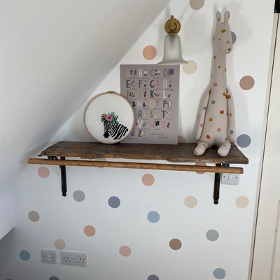 Boho Neutral Polka Dot Wall Stickers, Soft Pastel Nursery Wall Decals ...