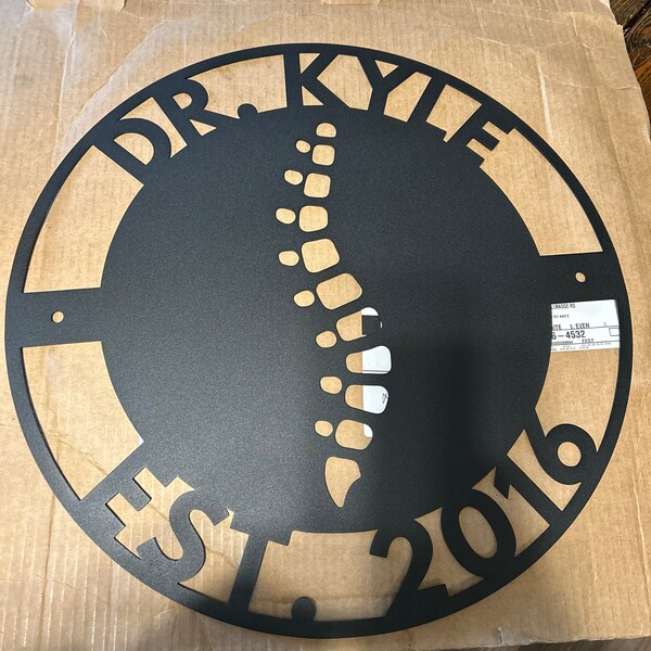 Personalized Chiropractic Sign, Chiropractor Sign, Chiropractor Gift ...