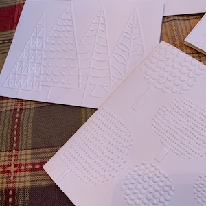 Handmade Set of 8 Cards With Trees, Cards for Nature Lover. Card for a ...