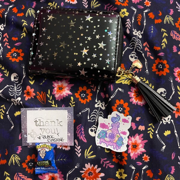 Star Zipper Cardholder Wallet Emo Goth - Etsy