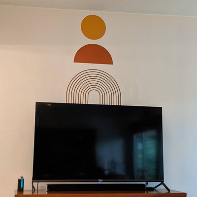 Boho Colorblock Wall Decals Removable Wall Stickers, Abstract Modern ...