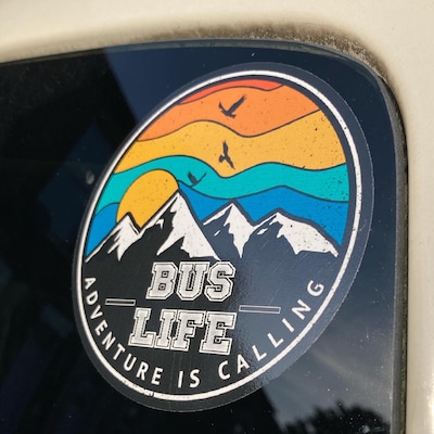 Bus Life Adventure is Calling Vinyl Sticker Camper Camping - Etsy