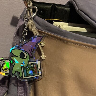 Smiling Friends Glep Holographic Acrylic Charm - Etsy