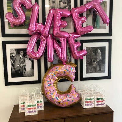 Sweet One Balloons Donut Birthday Decor First Birthday Party 1st ...
