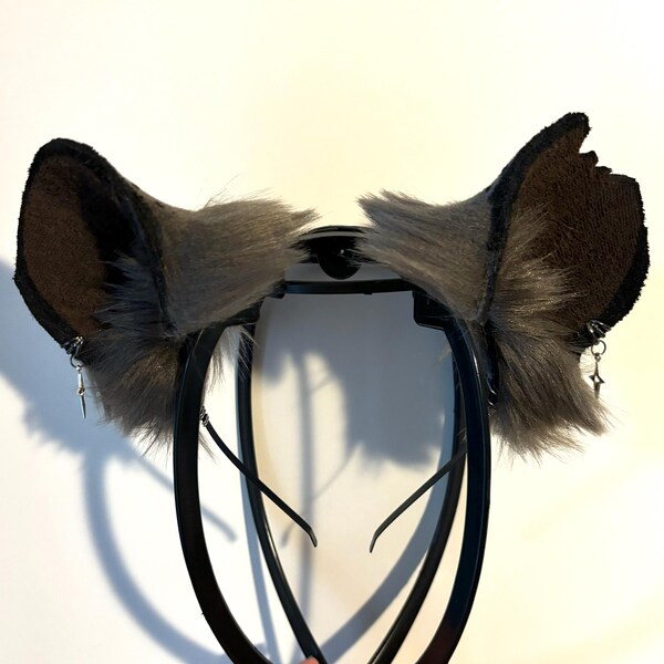 Gothic Pentagram Cat Ears Cosplay Ears Accessories Made of Faux Fur MTO ...