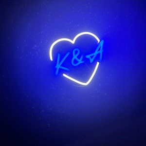 Custom Love Heart Neon Sign Custom Led Neon Light Sign | Etsy
